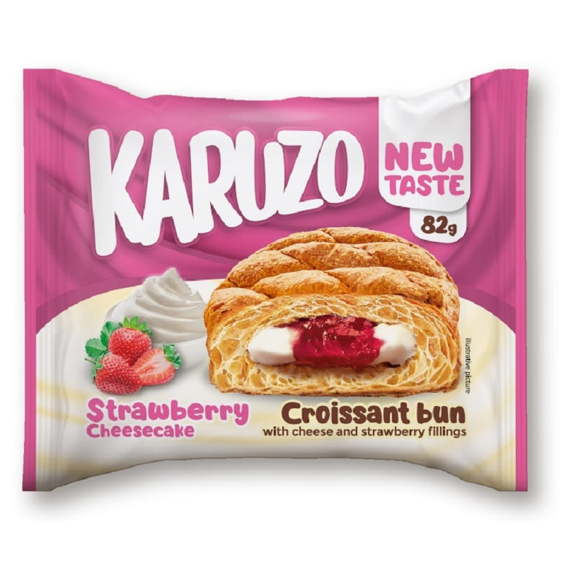 Karuzo Strawberry Cheesecake Croissant Bun – Taste it! Market