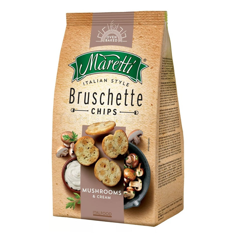Maretti Bruschette Chips Mushrooms & Cream Flavor – Taste it! Market