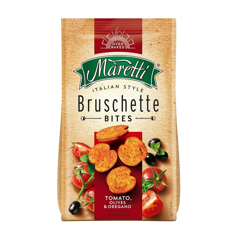 Maretti Tomato, Olive and Oregano Flavored Bruschette Chips – Taste it ...