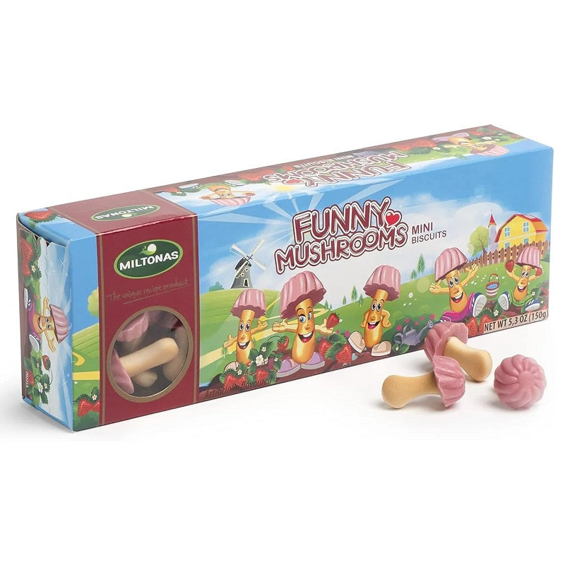 Miltonas Funny Mushrooms Strawberry Biscuits – Taste it! Market