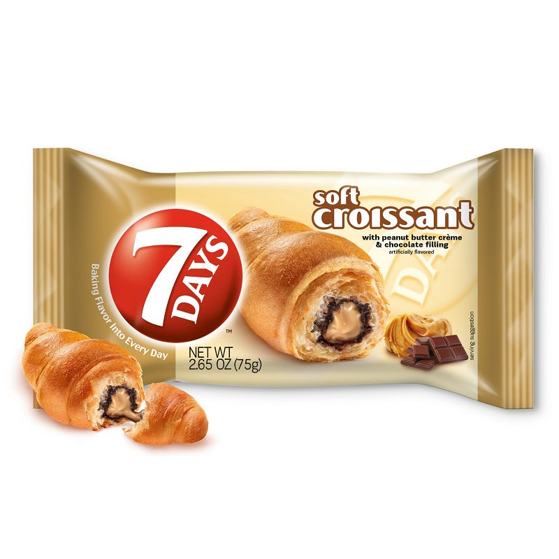 7 Days Soft Croissant Peanut Butter Chocolate – Taste it! Market