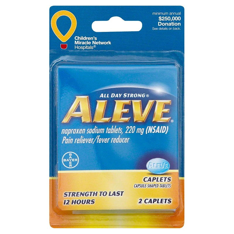 Aleve Pain Reliver/Fever Reducer 2 Caplets – Taste it! Market