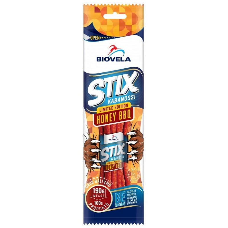 Biovela Stix Kabanossi Honey BBQ 100g – Taste it! Market