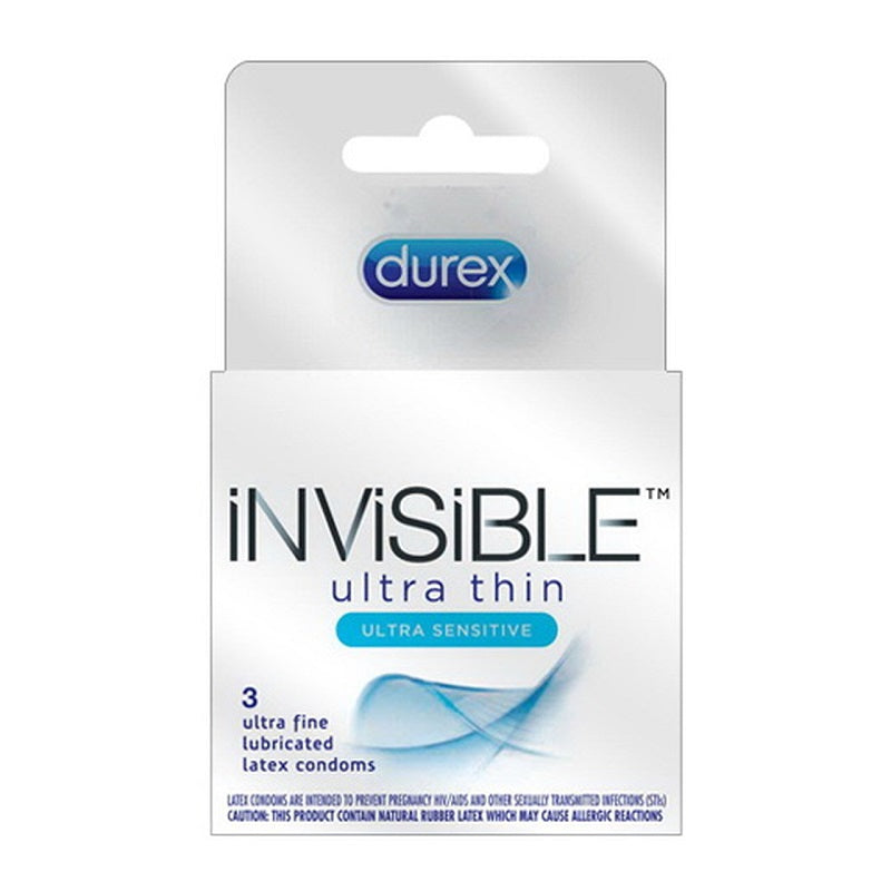 Durex Invisible Ultra Thin Condoms 3ct – Taste it! Market