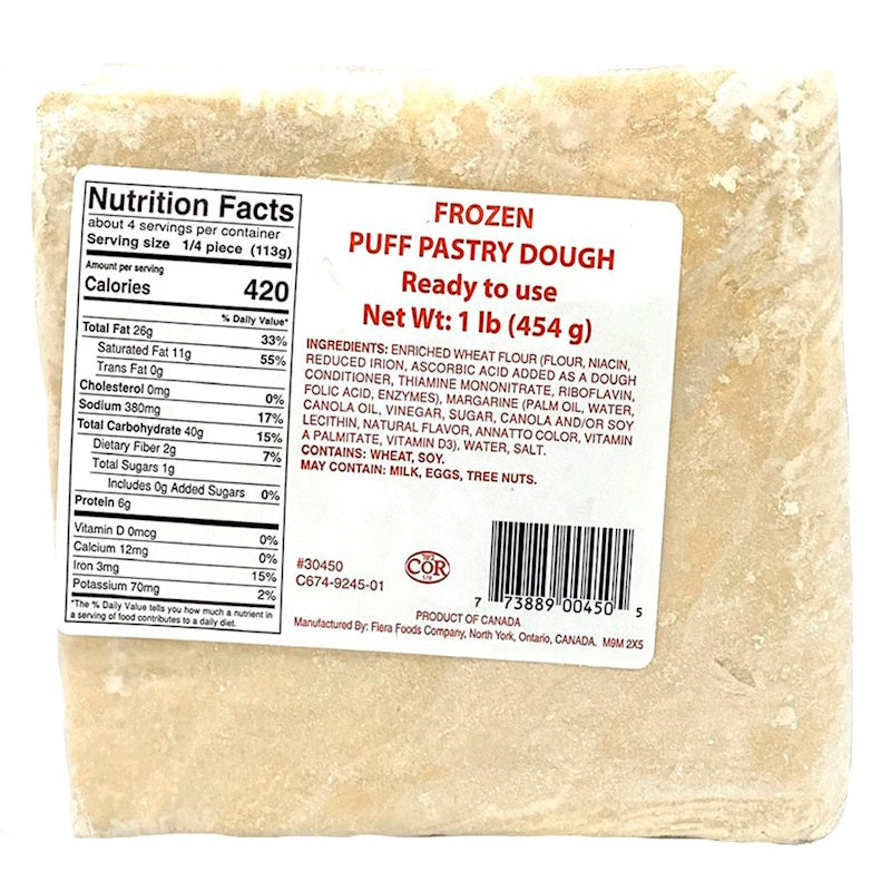 Frozen Puff Pastry Dough 1lb – Taste it! Market