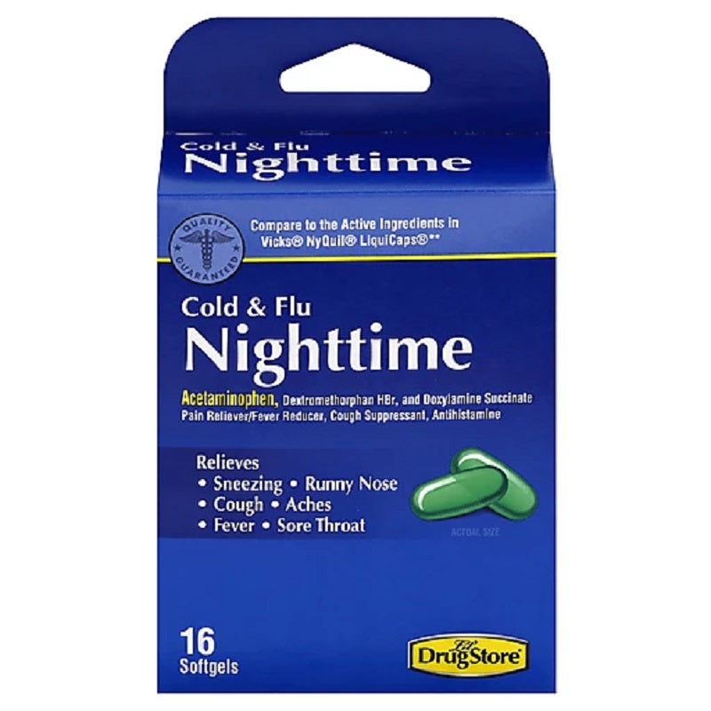 Lil Drug Store Nighttime Cold & Flu Relief Softgels 16ct – Taste it! Market