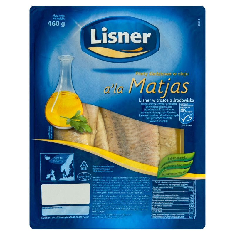 Lisner Matjas Herring Fillet 460g – Taste it! Market