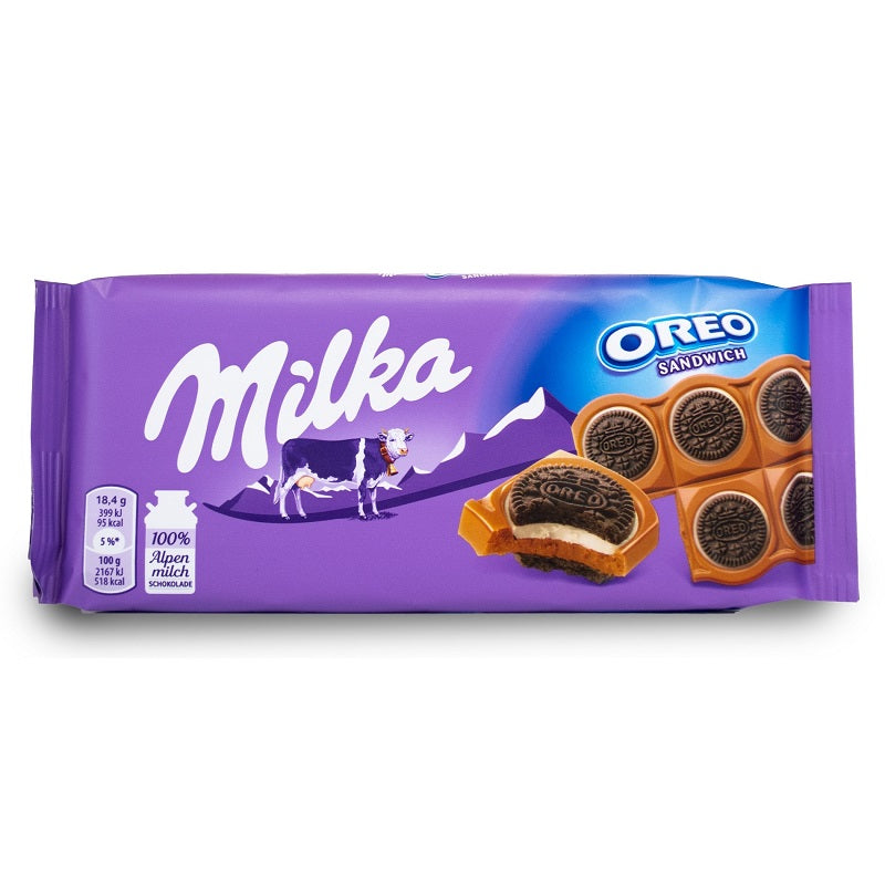 Milka Oreo Sandwich Chocolate Bar 92g – Taste it! Market