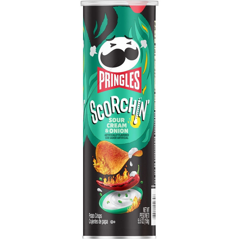 Pringles Scorchin' Sour Cream & Onion Potato Chips 5.5oz – Taste it! Market