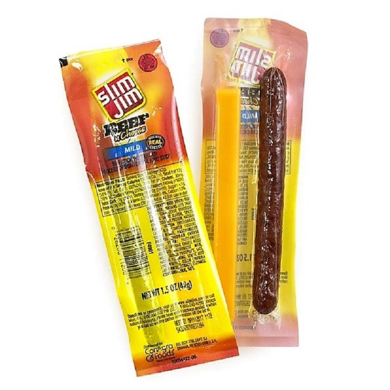Slim Jim Mild Beef 'n Cheese Sticks 1.5oz – Taste it! Market